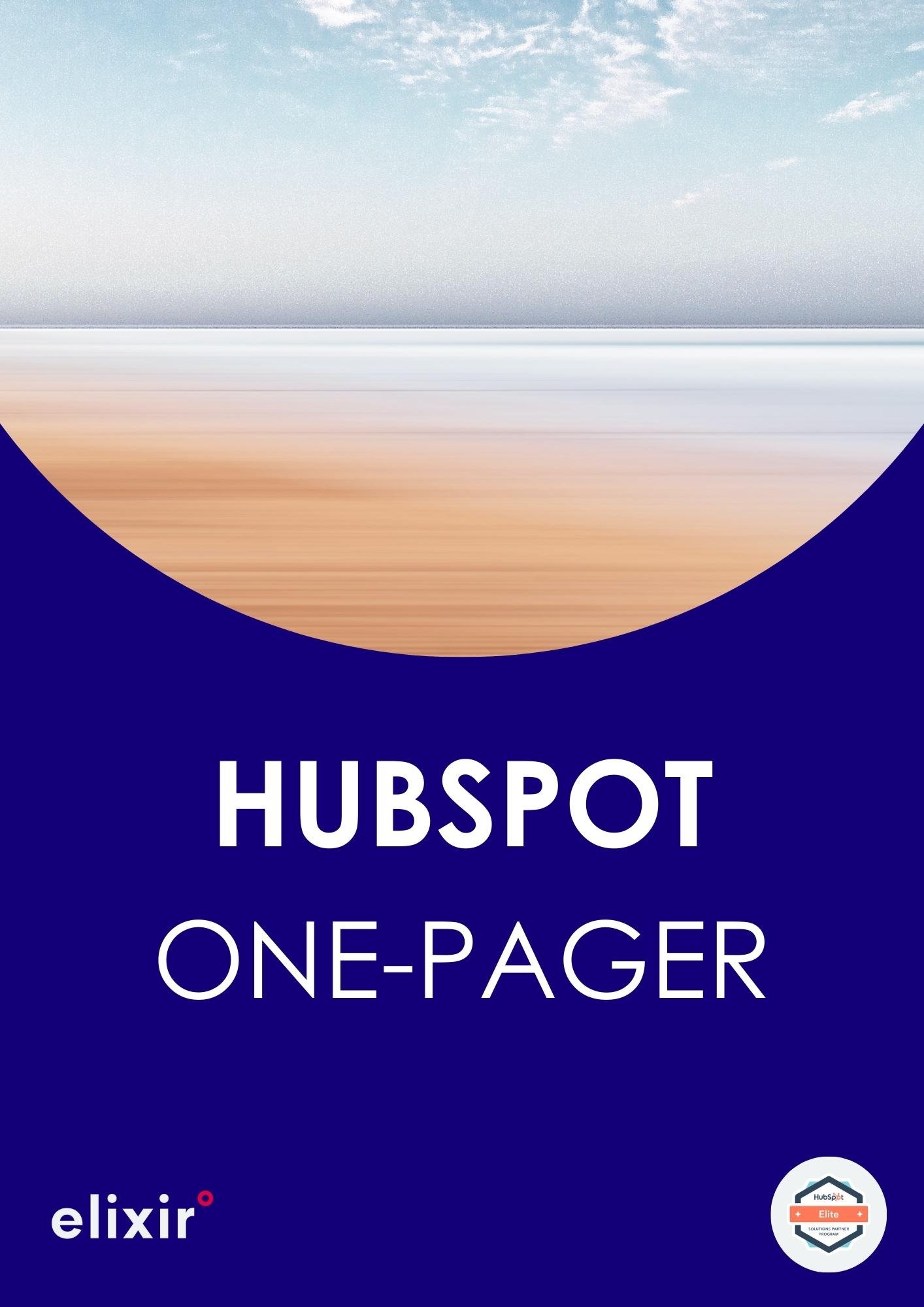 Elixir x HubSpot | Download the One-pager